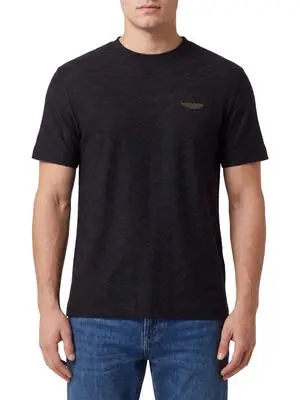 BOSS Chevron Print Cotton T-shirt With Applied Logo
