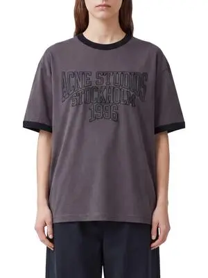 Acne Studios Organic Cotton T-shirt - Violet