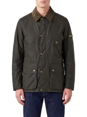 BARBOUR Barbour Waxed Cotton Jacket With Velvet Collar