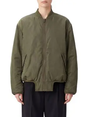 MAISON MARGIELA Polyamide Bomber Jacket With Asymmetrical Hem - Green