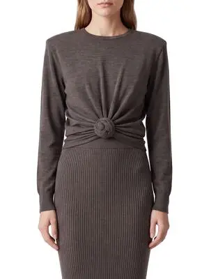Magda Butrym Magda Butrym Knotted Sweater Brown