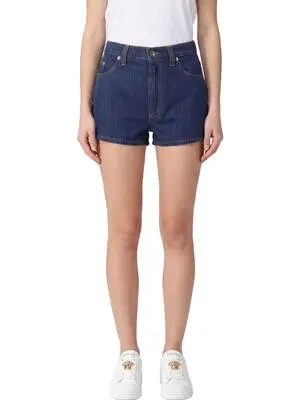 VERSACE Versace Cotton Denim Shorts With Medusa Logo