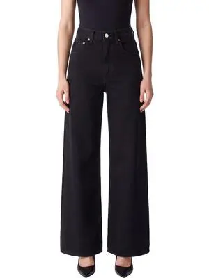 AGOLDE Curve High-rise Baggy Jeans In Regenerative Cotton - Black