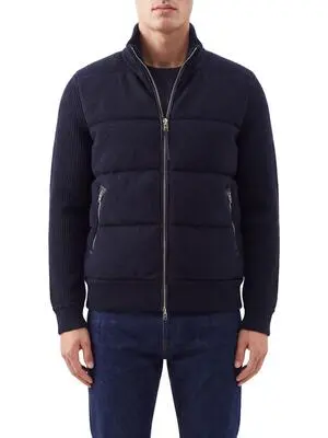 TOM FORD Tom Ford Virgin Wool Cardigan With Quilted And Padded Panels