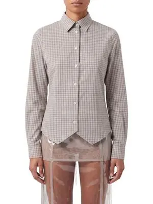MAISON MARGIELA Maison Margiela Checked Shirt Beige