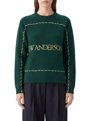 JW Anderson Embroidered Sweater - Green