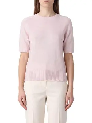 ALLUDE Allude Ribbed Knit Sweater Pink