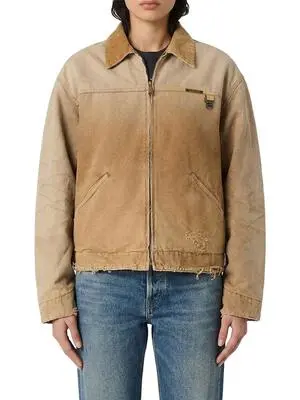 GOLDEN GOOSE Golden Goose Cotton Shirt Jacket With Ribbed Velvet Collar