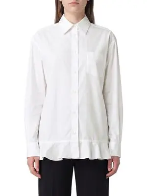 MOSCHINO Moschino Couture Button-Up Shirt With Ruffled Hem