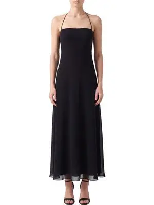 THE ROW Javier Silk Halterneck Gown - Black