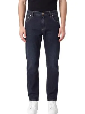 DOLCE & GABBANA Dolce & Gabbana Mid-Rise Straight Jeans With Logo Plaque