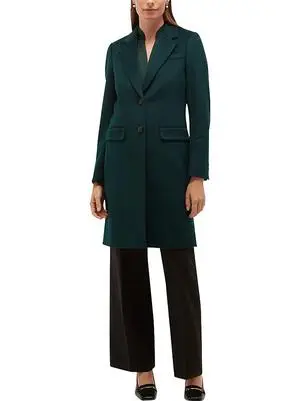 HOBBS LONDON Cavendish Wool Coat - Dark Fir Green