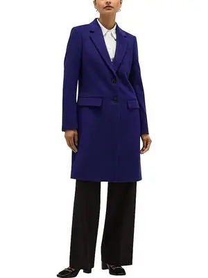HOBBS LONDON Cavendish Wool Coat - Violet Blue