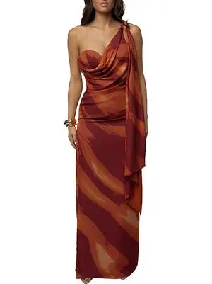 JLUXLABEL Gallery Night Maxi Dress - Crimson Dusk