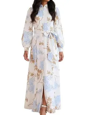 NEEDLE & THREAD Needle & Thread Wisteria Jacquard Shirt Dress