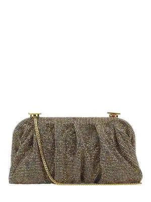 Benedetta Bruzziches BENEDETTA BRUZZICHES Embellished Fabric Clutch With Shoulder Strap Multicoloured