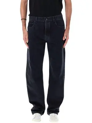 Saint Laurent Relaxed Taper Jeans - Nero