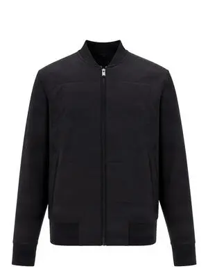 BOSS BLACK Padded Zip-front Bomber Jacket - Black