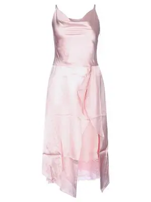 Acne Studios Contrast-trim Mini Dress - Lightpink