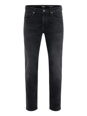 BOSS BLACK Slim Fit Jeans With Classic Five-pocket Construction - Black