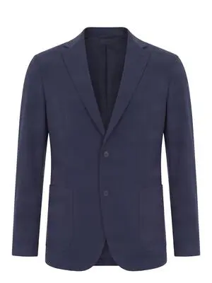 BOSS BLACK Tailored Two-button Blazer - Dark Blue