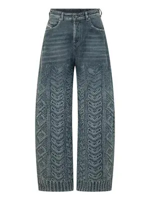 DIESEL® Diesel D-Khelz-S2 Wide Leg Jeans
