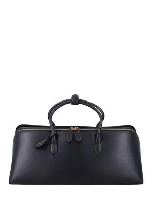 Alaïa ALAIA Leather Top Handle Travel Bag Nero
