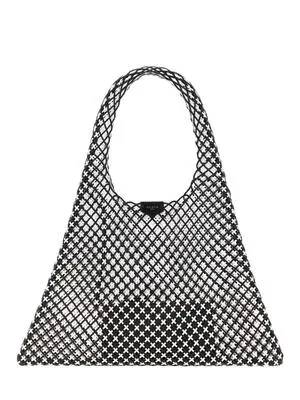 ALAÏA ALAÏA Two-Tone Mesh Shopper Handbag