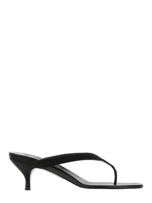 Miu Miu Miu Miu Satin Thong Slippers Black