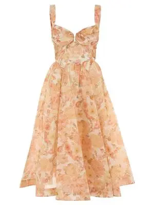 Zimmermann Linen-blend Dress - Floral