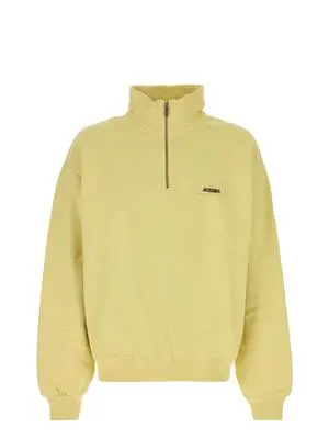 Jacquemus Half-zip Sweatshirt - Paleyellow