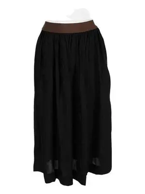 UMA WANG UMA WANG Viscose-Cupro Midi Skirt