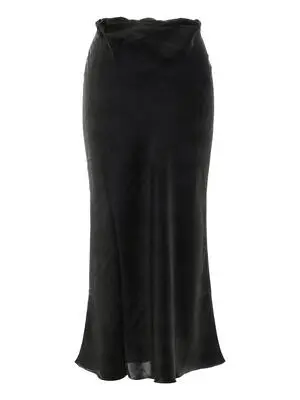 Fiorucci Silk-blend Maxi Skirt - Black