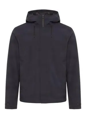Woolrich WOOLRICH Hooded Water-Resistant Jacket Melton Blue