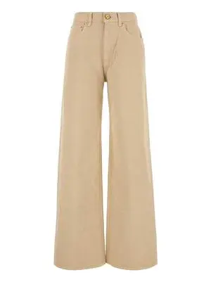 BLAZE Nariida Wide-leg Denim Jeans - Beige O Tan