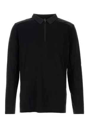 Veilance Frame Long Sleeve Polo - Black