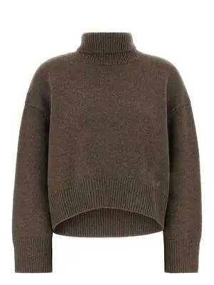 Loulou De Saison LOULOU DE SAISON "Jonah" Cashmere Turtleneck Sweater Brown
