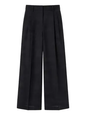 MAX MARA Max Mara High-Waisted Wide-Leg Virgin Wool Trousers