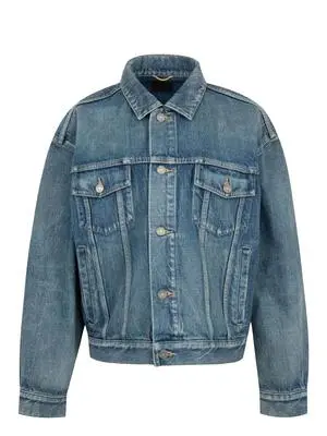 SAINT LAURENT SAINT LAURENT Denim Jacket With Button Front And Pockets