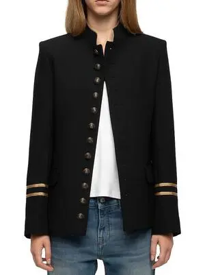 Zadig&Voltaire Vallo Military Jacket - Black