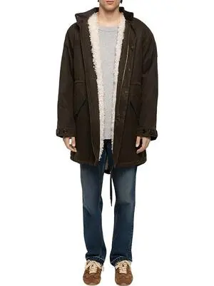 Zadig&Voltaire Waxed Cotton Hooded Coat - Moss