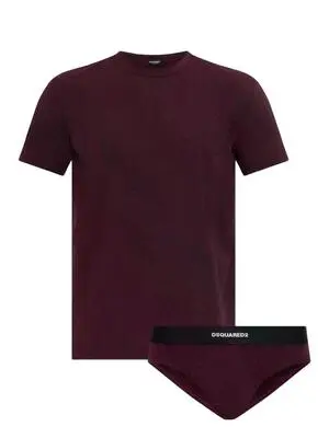Dsquared2 Logo-print Underwear Set - Red