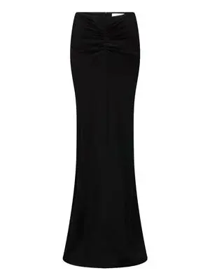 Victoria Beckham Isabella Ruched Maxi Skirt - Black