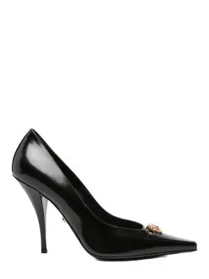 VERSACE Versace La Medusa Leather High Stiletto Heel Pumps