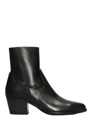 JULIE DEE Pointed-toe Ankle Boots - Black
