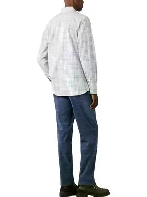 HACKETT LONDON Tattersall Cotton Shirt - Neutrals