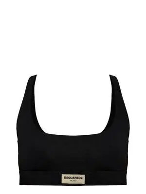 Dsquared2 Logo Bralette - Black