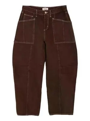 L'Agence L'Agence Cody Contrast Stitch Jeans Brown