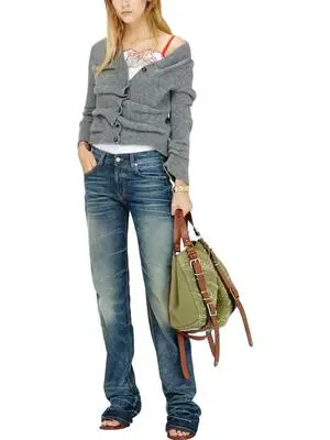 DIESEL® Cropped Cardigan - Grey