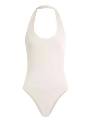 12 STOREEZ Naomi Halterneck Bodysuit - White